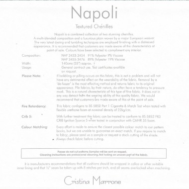 Napoli Chilli Weave Fabric - NAP3464 Cristina Marrone