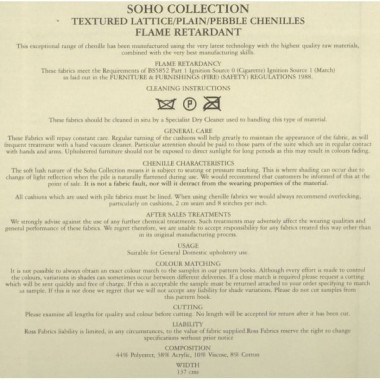 Soho Lattice Terracotta Fabric - SR15605 Ross Fabrics